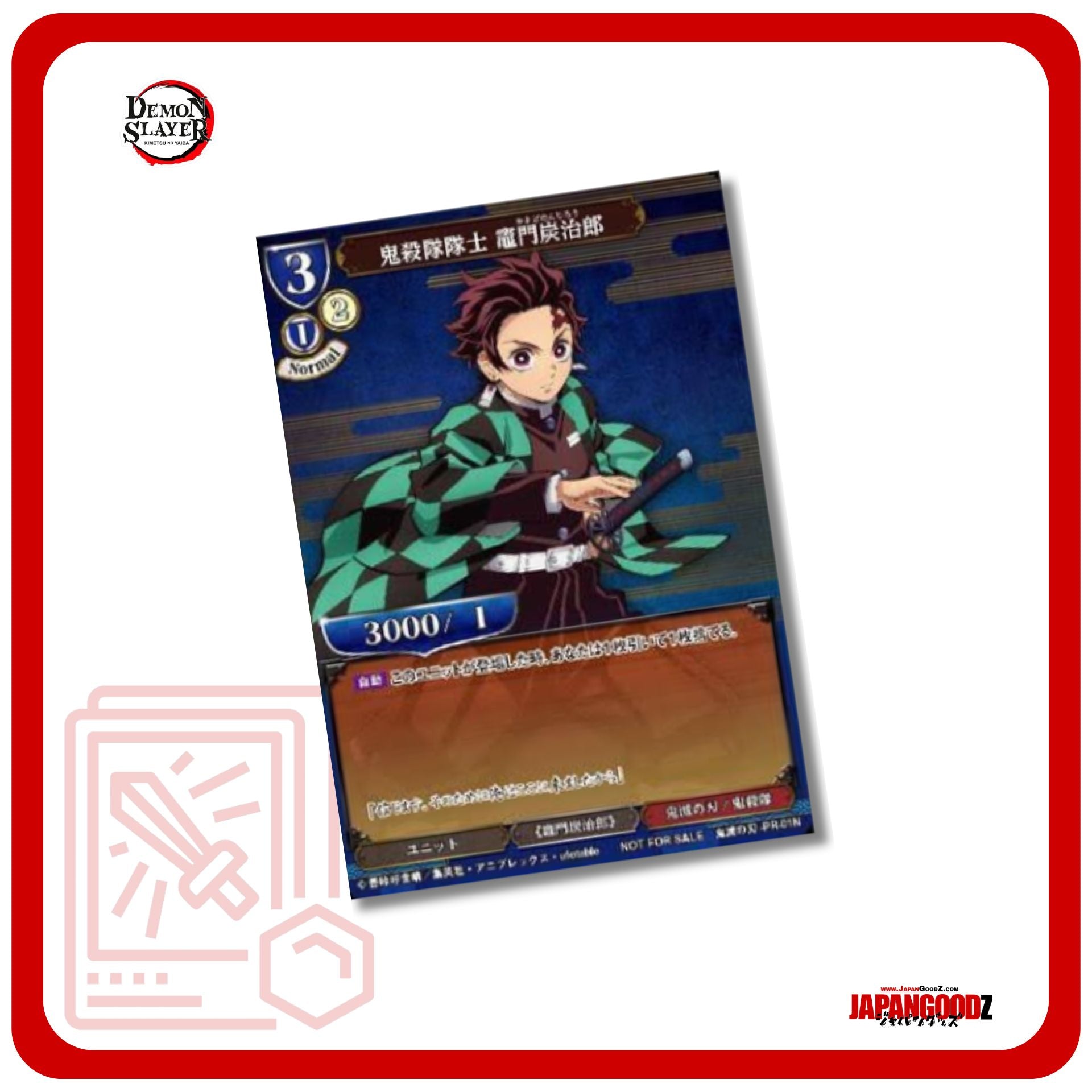 Carte promo Demon Slayer Tanjiro Kamado PR-01N - JapanGoodz